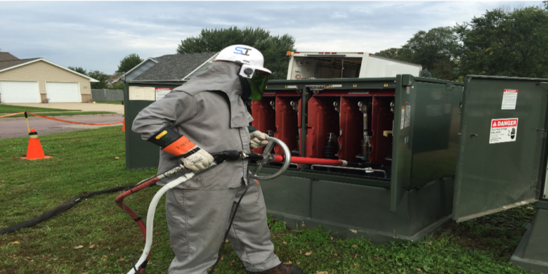 Dry Ice Cleaning Substation and Switchgear | Strength H2O